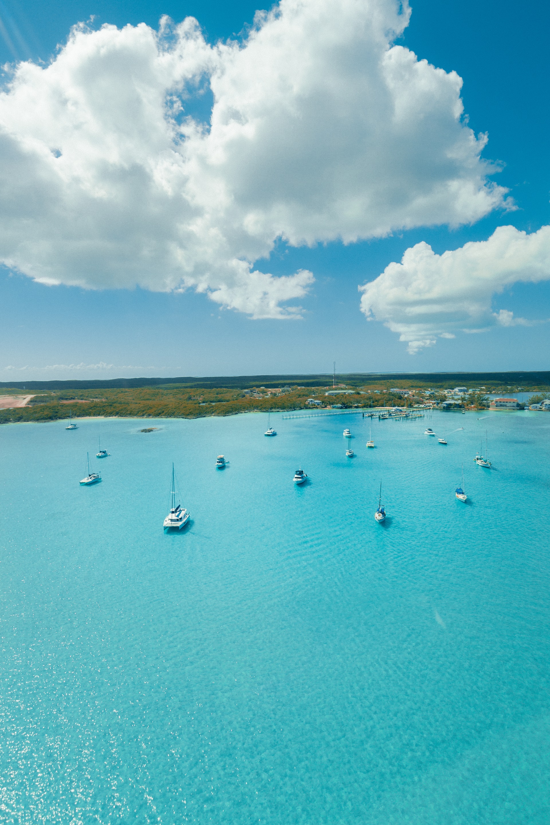 Boats Anchored at Exuma, Bahamas - Click & Boat Blog